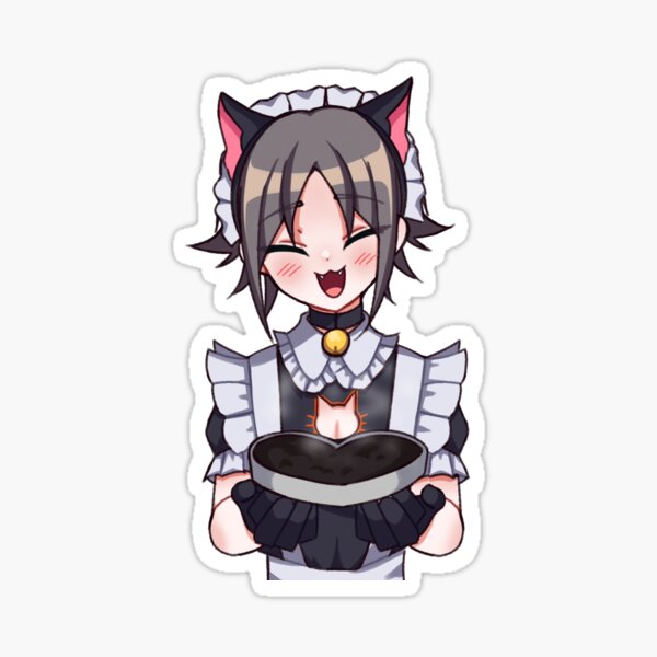 "neko maid mysta" Sticker for Sale by jakisalt | Redbubble
