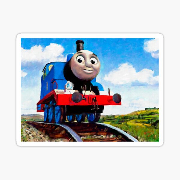 "Thomas on a day out " Sticker for Sale by GonzalezPerry | Redbubble