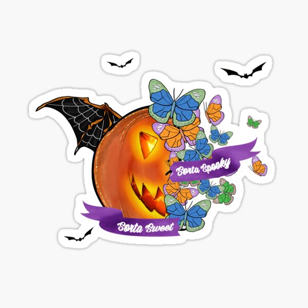 "Sorta Sweet Sorta Spooky" Sticker for Sale by sweary12 | Redbubble
