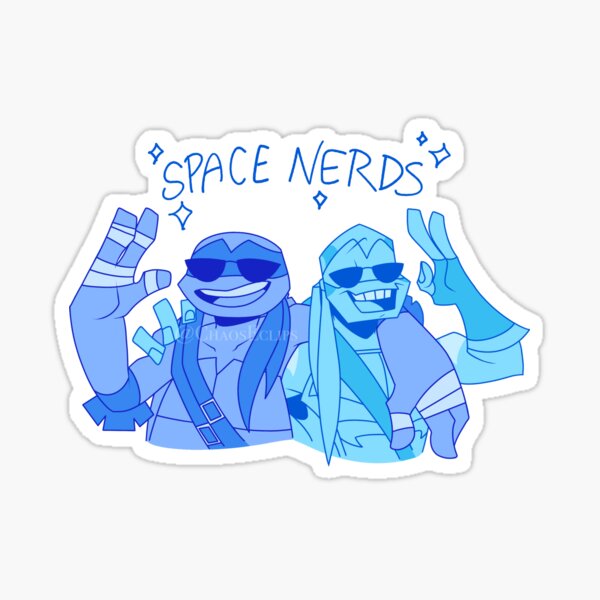 "Space Nerds" Sticker for Sale by ChaosEclips | Redbubble