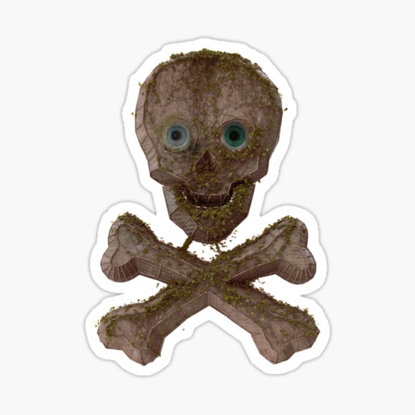 "Skull and Cross Bones" Sticker for Sale by ChristofMann | Redbubble