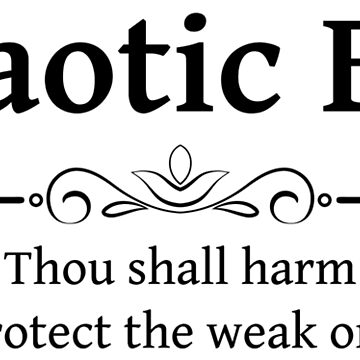 "Chaotic Evil DND 5e RPG Alignment Role Playing" Poster for Sale by ...