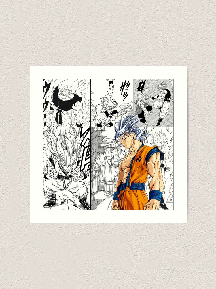 "Goku Ultra Instinct Manga Panel " Art Print for Sale by MeZa17 | Redbubble