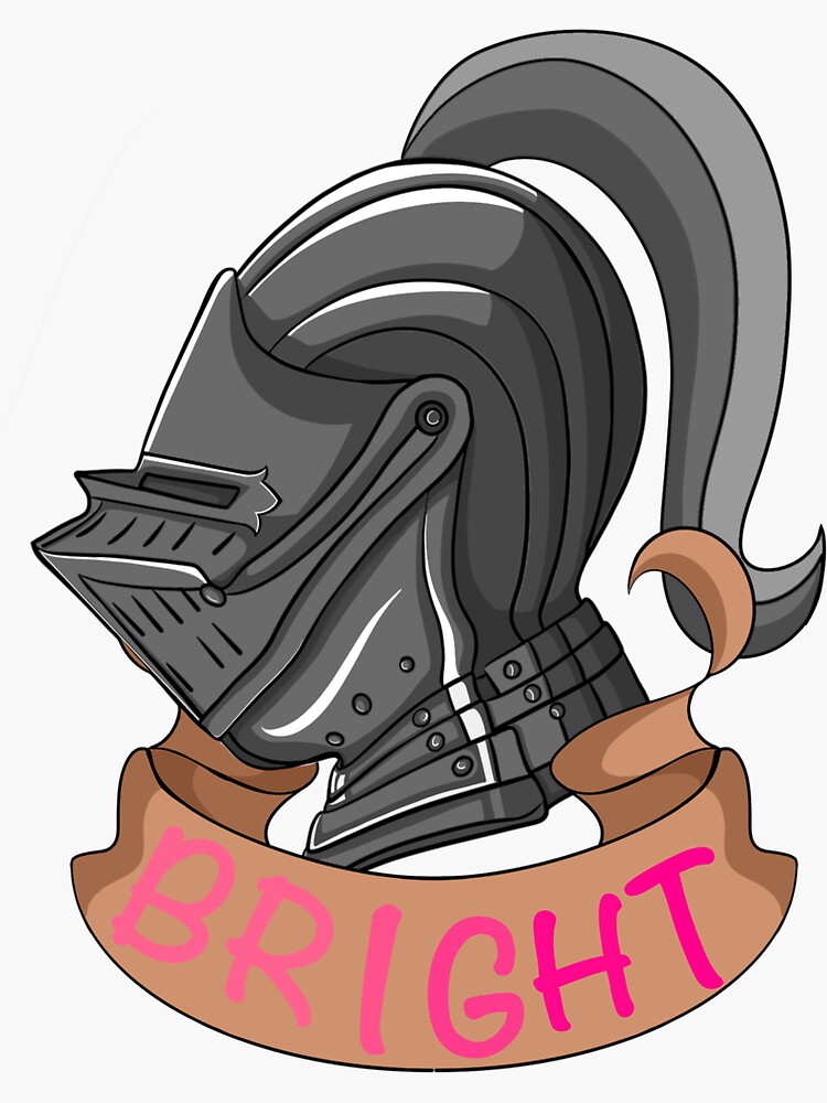 "OC Series - Bright Knight" Sticker for Sale by Frosty-Doodles | Redbubble