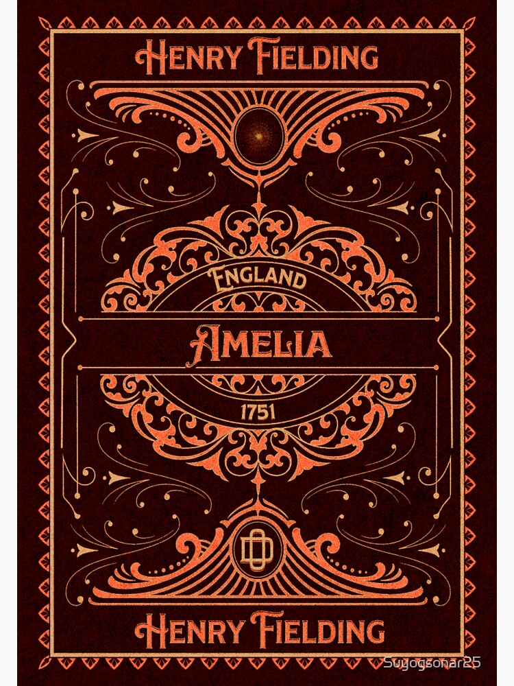"Amelia - Henry Fielding Book Cover Art " Sticker for Sale by ...