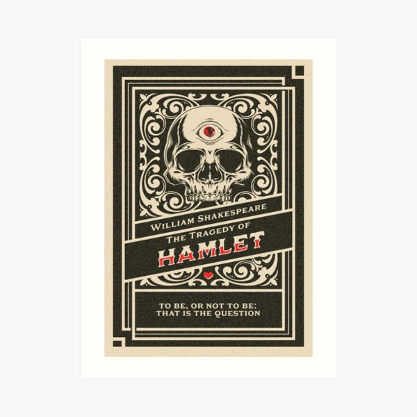 "Hamlet - William Shakespeare Book Cover Art " Art Print for Sale by ...