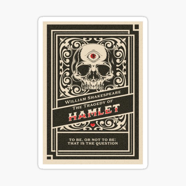 "Hamlet - William Shakespeare Book Cover Art " Sticker for Sale by ...