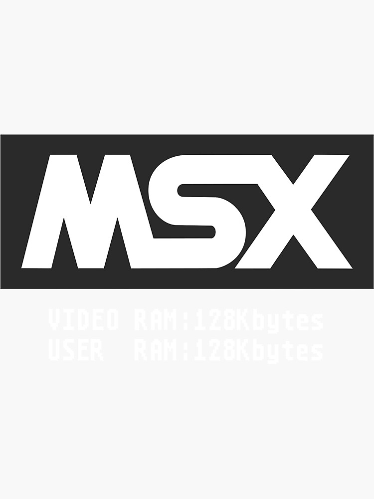 "MSX BIOS" Sticker for Sale by TEDSHINE99 | Redbubble