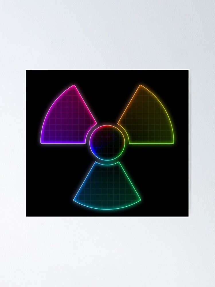 "New Rainbow Nuclear Symbol" Poster for Sale by Gilberticus | Redbubble