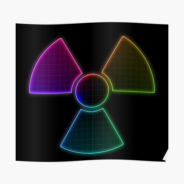 "New Rainbow Nuclear Symbol" Poster for Sale by Gilberticus | Redbubble