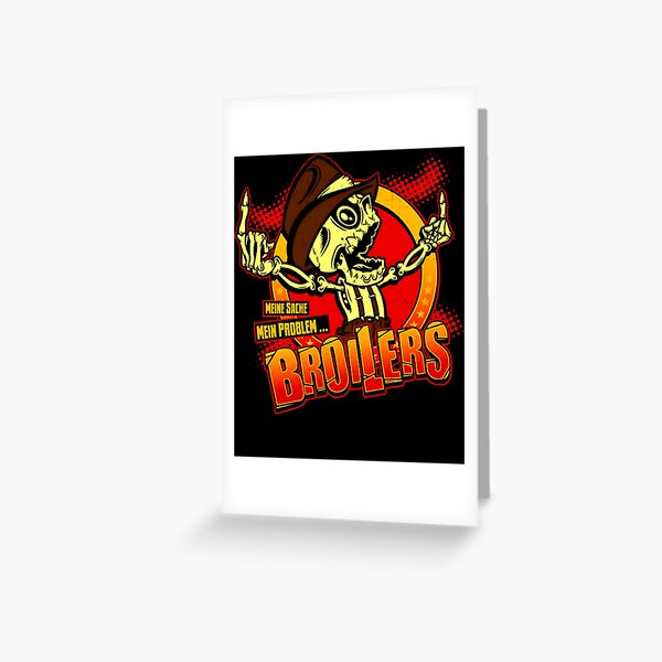 "broilers band best punk rock logo" Greeting Card for Sale by DanettaVandiver | Redbubble