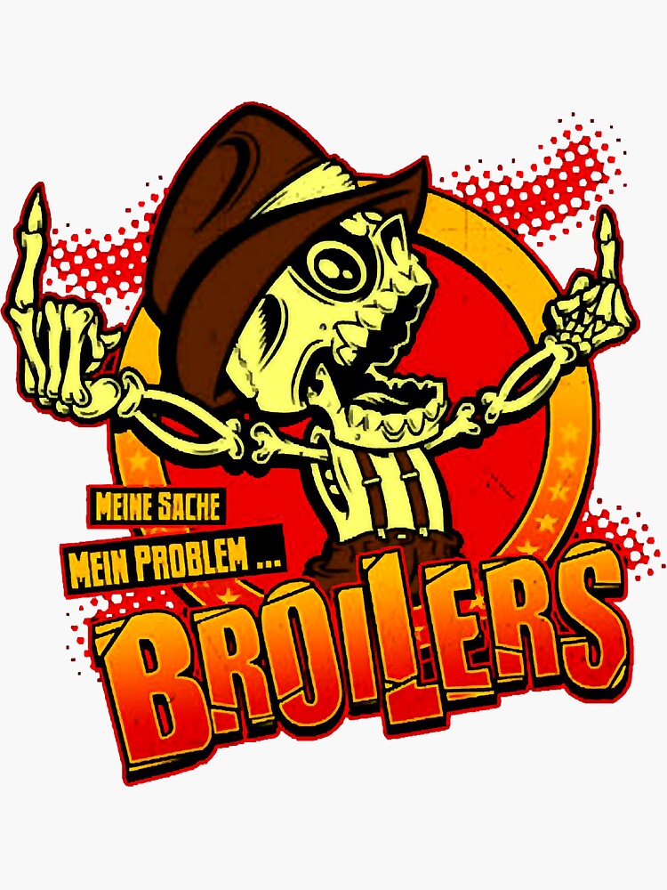"broilers band best punk rock logo" Sticker for Sale by DanettaVandiver | Redbubble