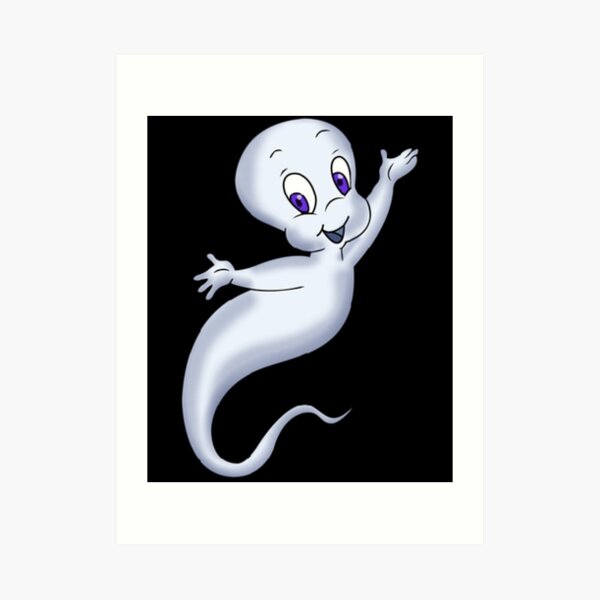 "Casper Ghost meme" Art Print for Sale by DanettaVandiver | Redbubble