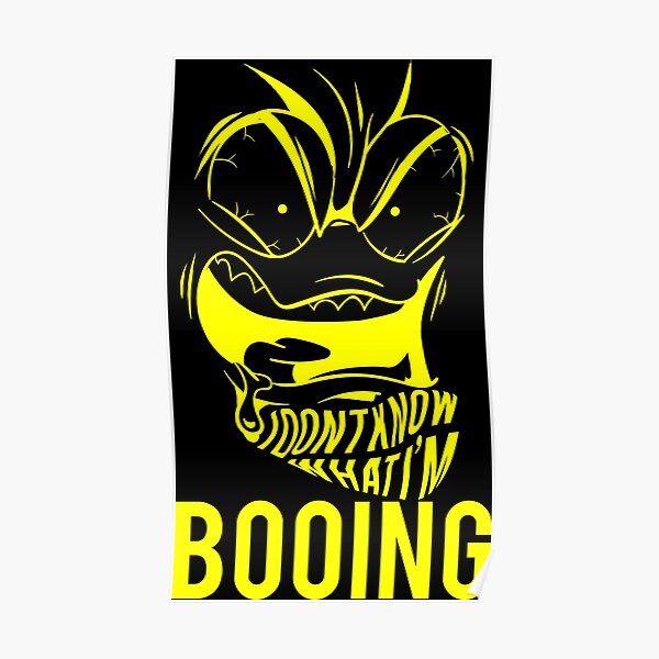 "I Dont Know What Im Booing Funny Creepy Face Ghost Monster Yellow ...