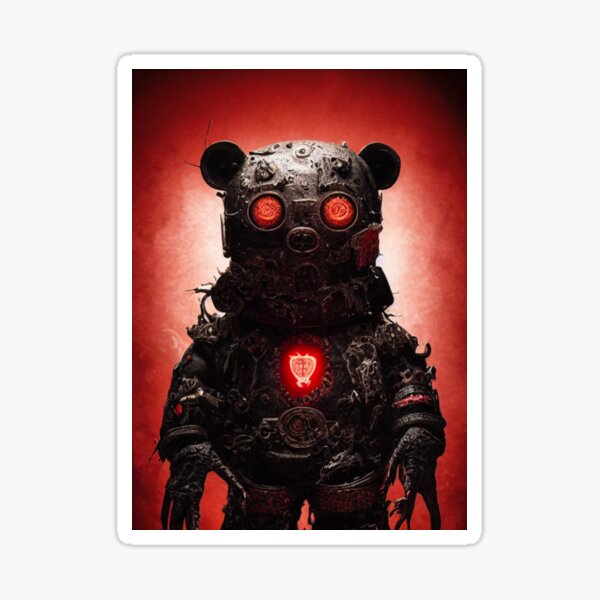 "Zombie Bear 1" Sticker for Sale by FizzHead | Redbubble