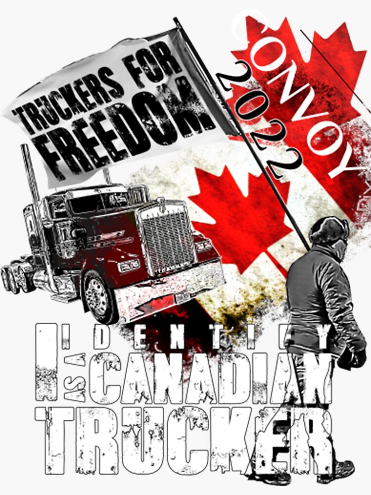 "Meme Trucke Flag Freedom Convoy 2022 Flag" Sticker for Sale by ...