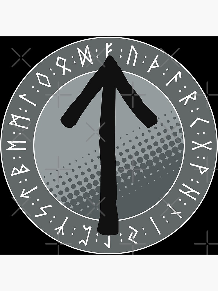 "Viking Runes and Runic Symbols - Tiwaz (Victory)" Art Print for Sale ...