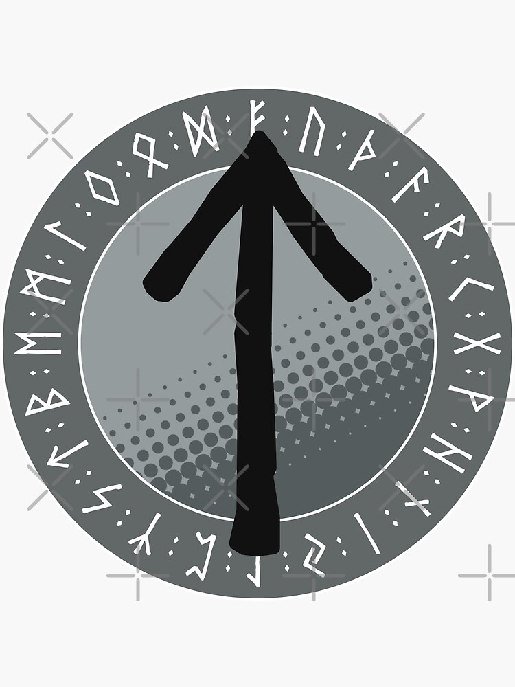 "Viking Runes and Runic Symbols - Tiwaz (Victory)" Sticker for Sale by ...