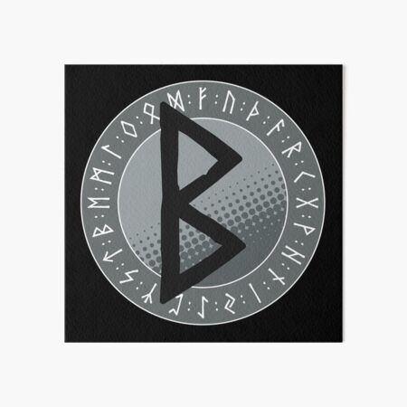 "Viking Runes and Runic Symbols - Berkano (Birth)" Art Board Print for ...