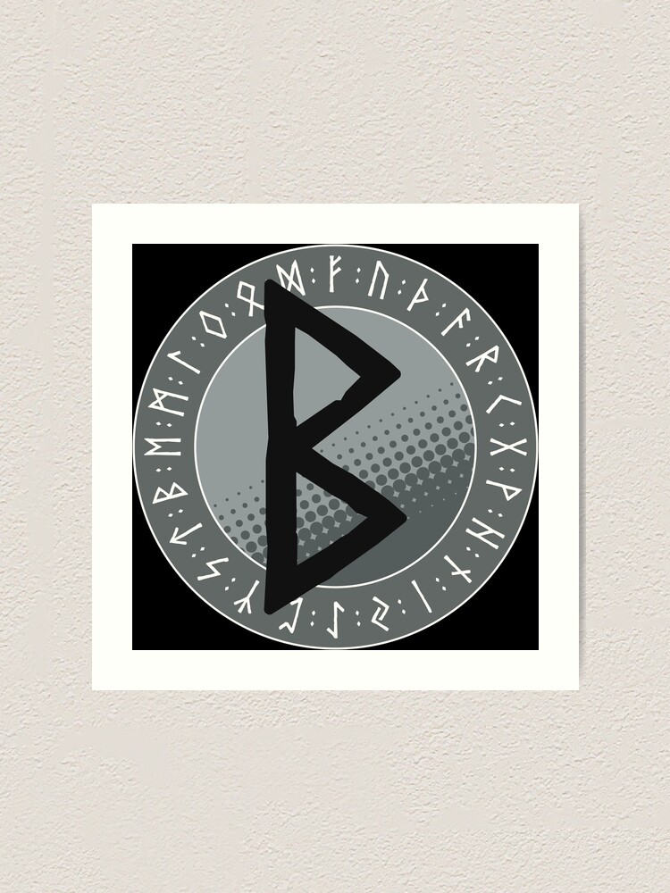 "Viking Runes and Runic Symbols - Berkano (Birth)" Art Print for Sale ...