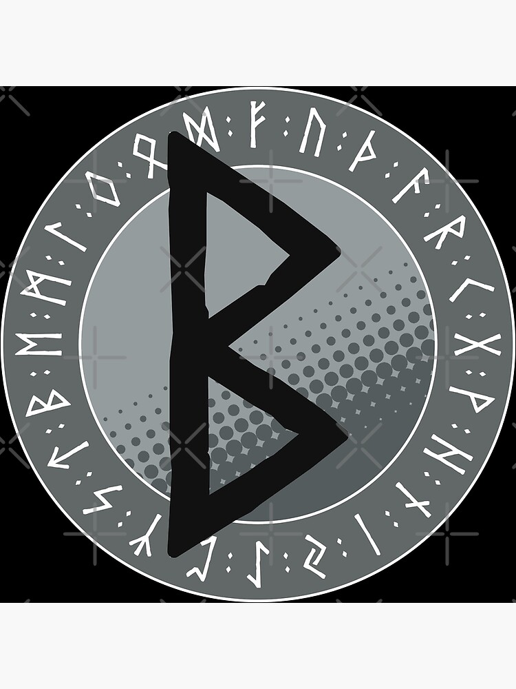 "Viking Runes and Runic Symbols - Berkano (Birth)" Art Print for Sale ...