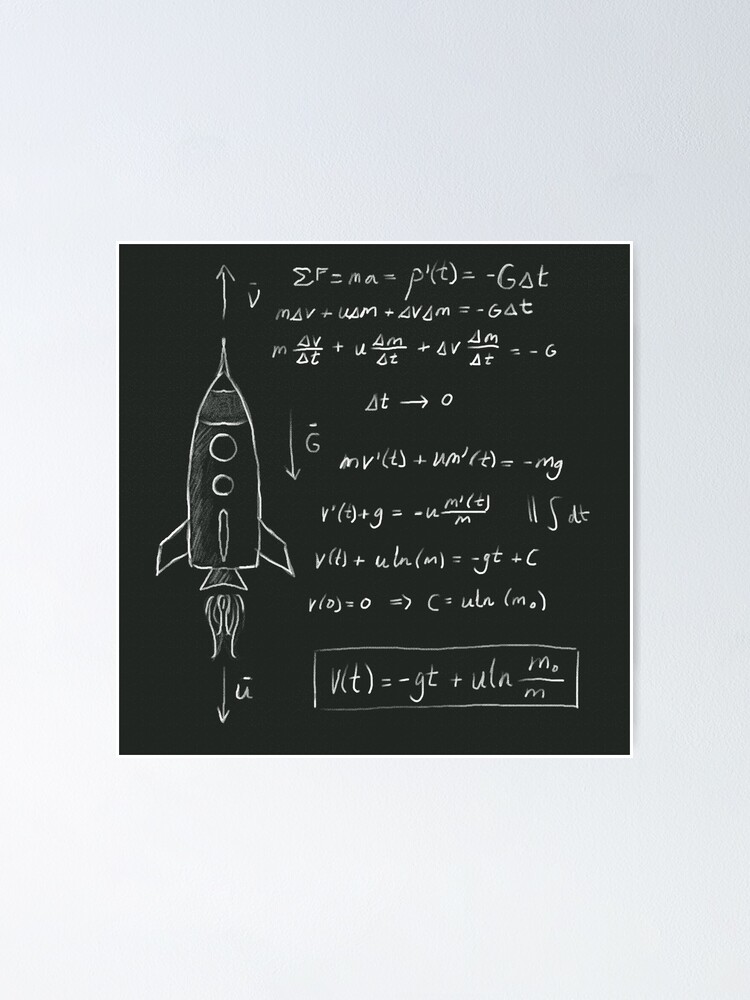 "Rocket science" Poster by CosmicCactus | Redbubble