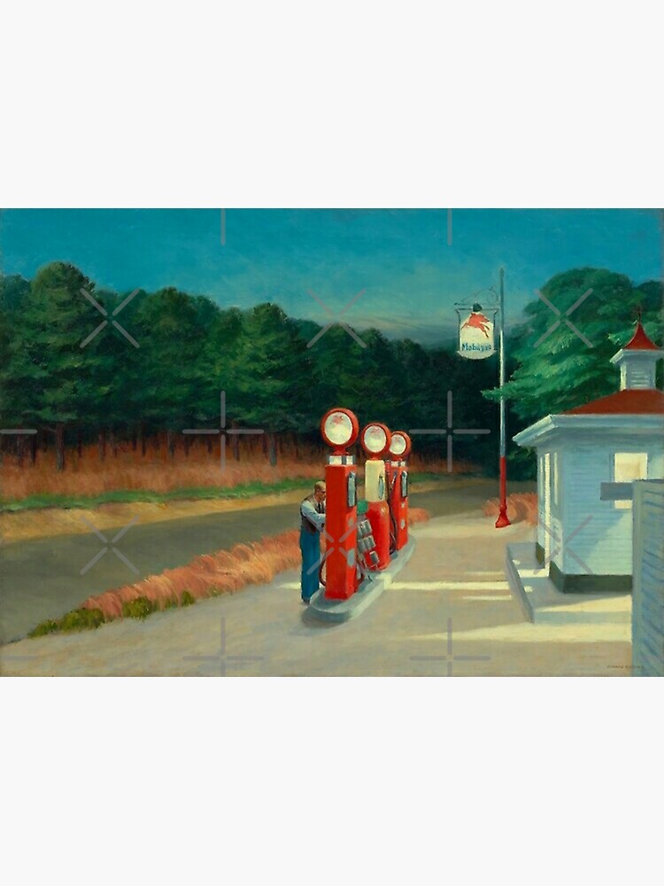Edward Hopper Gas (1940) Premium Matte Vertical Poster