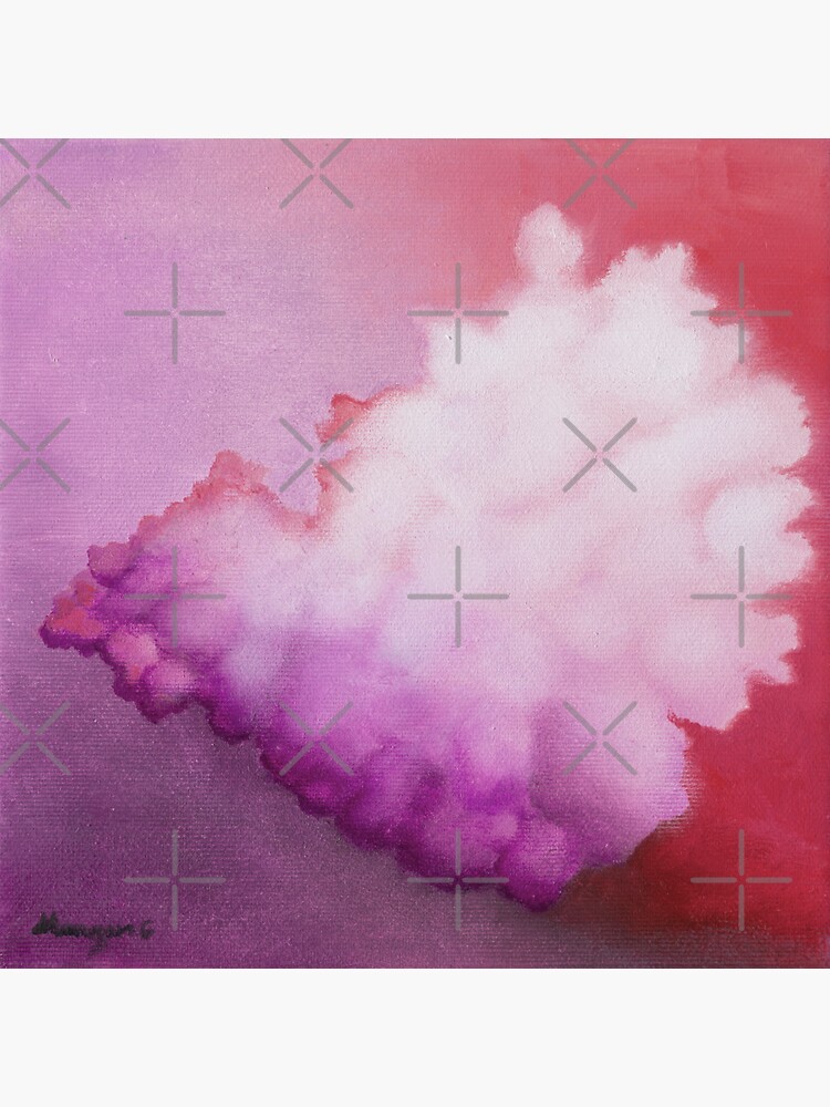 " Purple Red Cloud " Sticker for Sale by Maayanguri | Redbubble