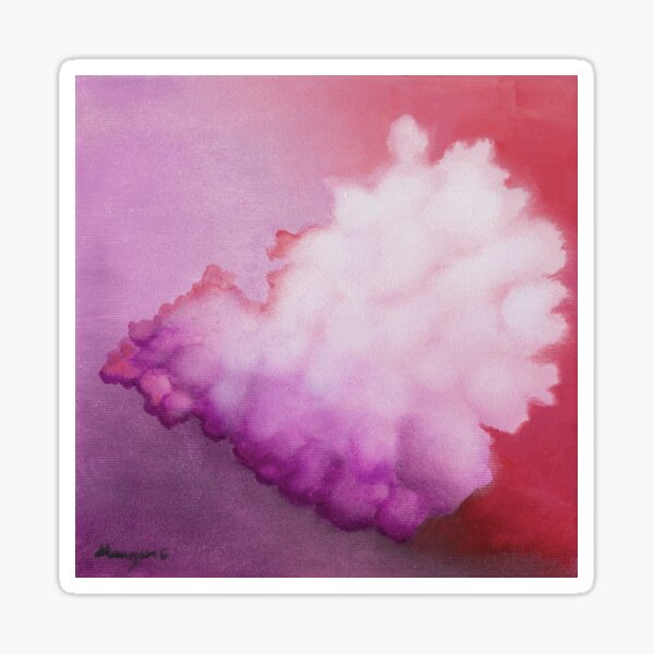 " Purple Red Cloud " Sticker for Sale by Maayanguri | Redbubble