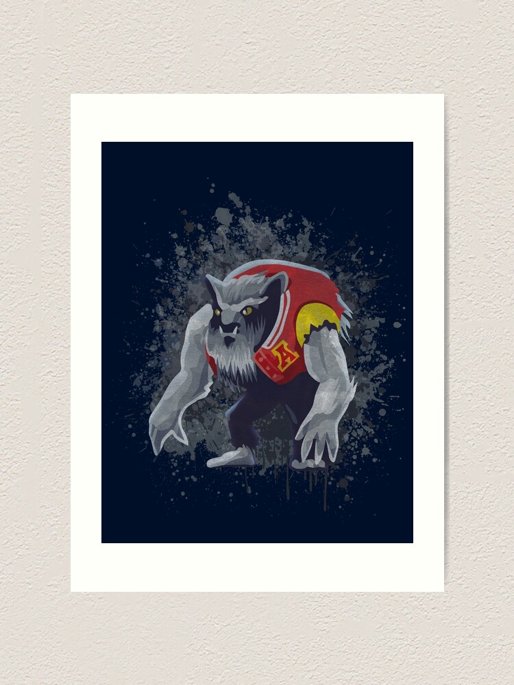 "Werecat / Werewolf caricature -Thriller-era paint splatter (Michael ...