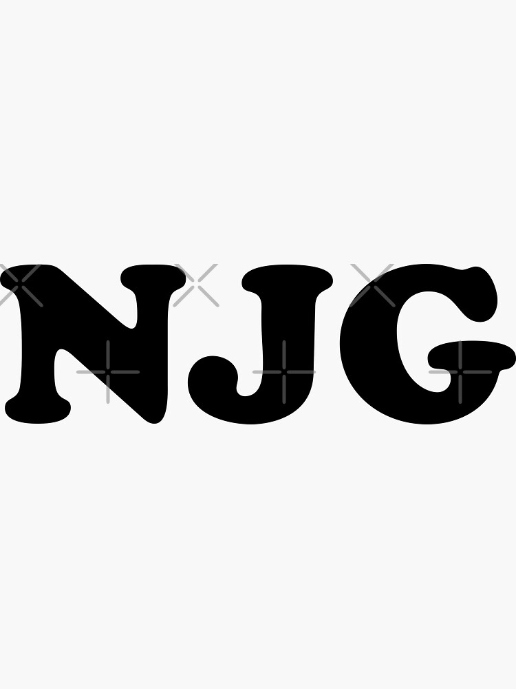 Njg Sticker For Sale By Madedesigns Redbubble