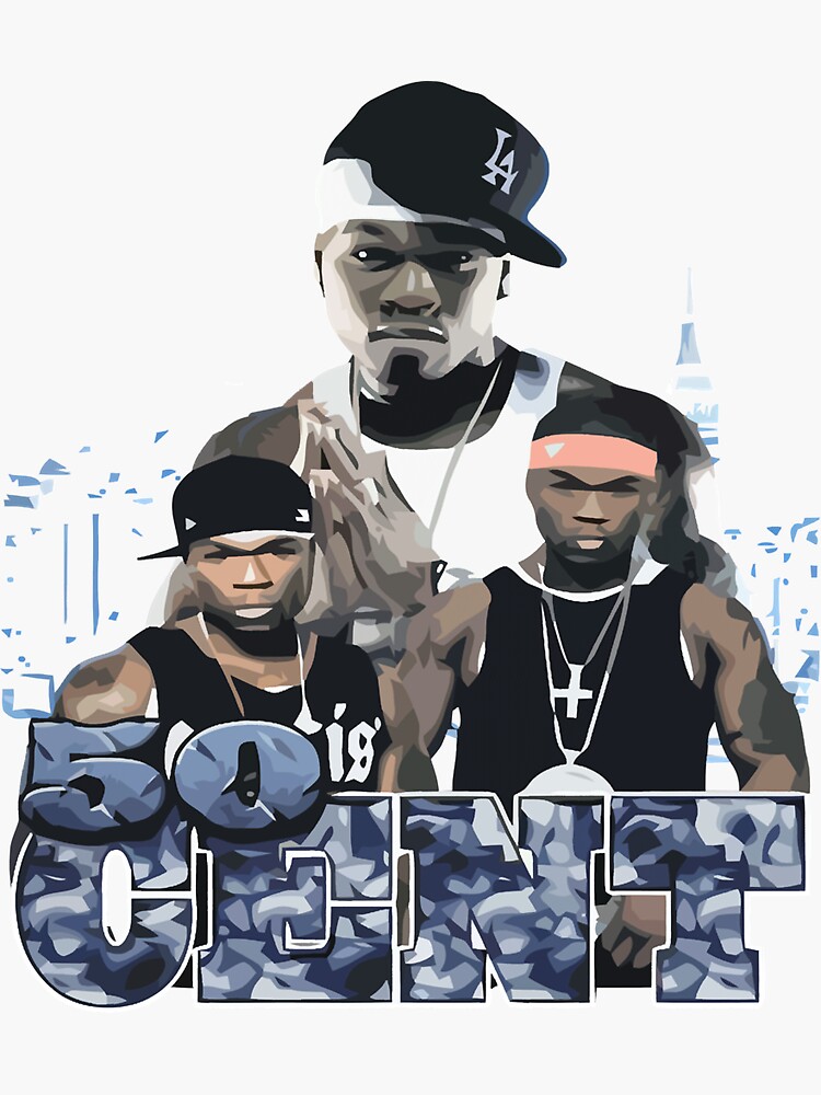 "50 cent Classic" Sticker for Sale by EDGARVAZQUEZ | Redbubble