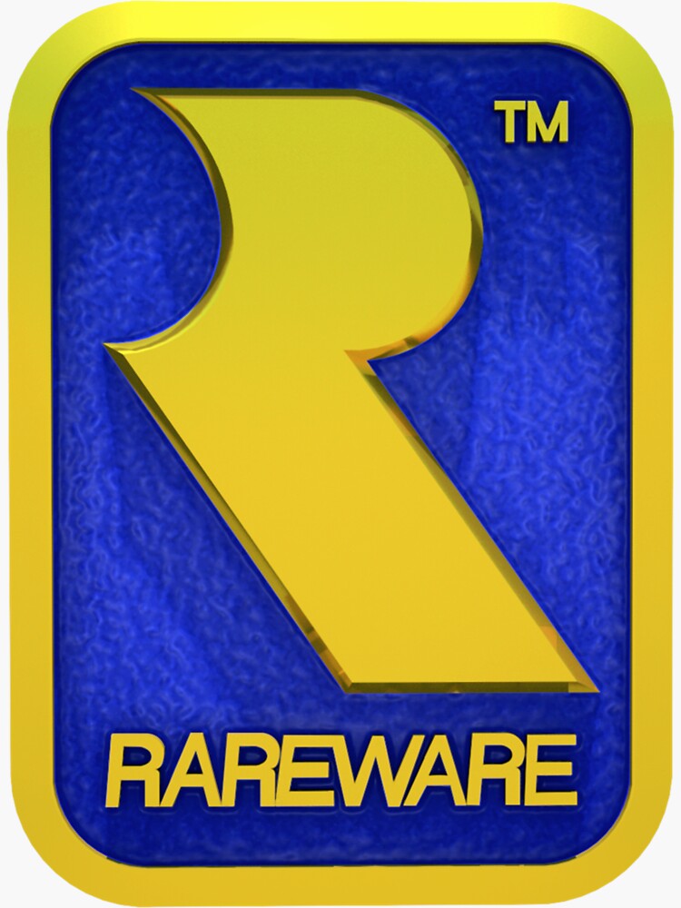 "Rareware Logo Sticker" Sticker for Sale by KaelaJenkins | Redbubble