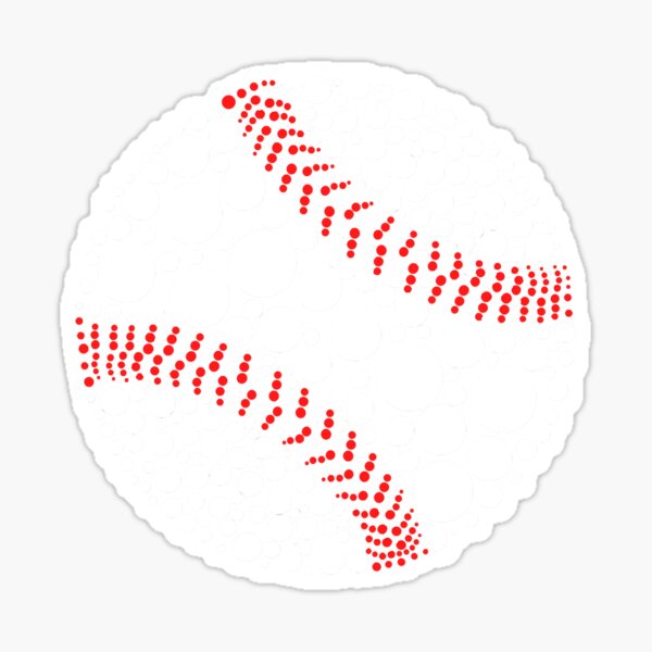 "Funny Polka Dot Baseball Lover Player International Dot Day" Sticker ...