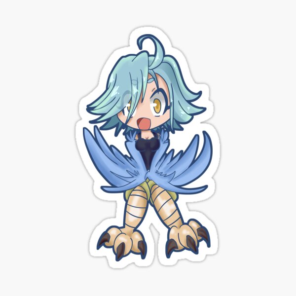 "Harpy Chibi Cutie" Sticker for Sale by kelsmister | Redbubble