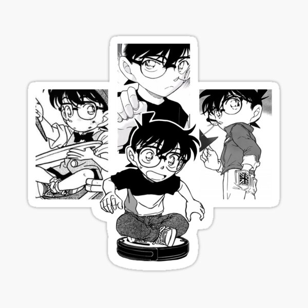 "Detective Conan Manga Frames" Sticker for Sale by qkisakiyoko | Redbubble