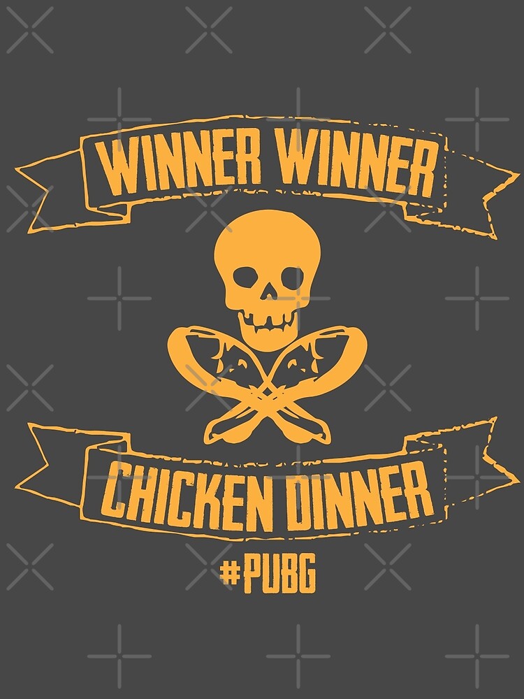 "PUBG - Winner Winner Chicken Dinner - Ribbon and Skull" Canvas Print ...