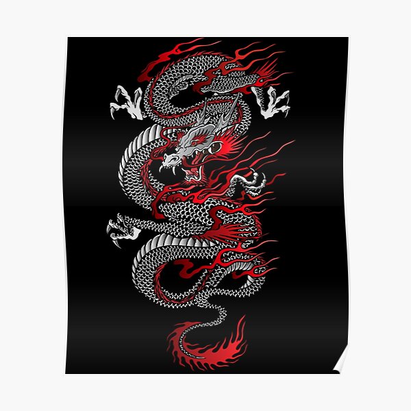 "Asian Dragon" Poster for Sale by KARLEEMATT | Redbubble