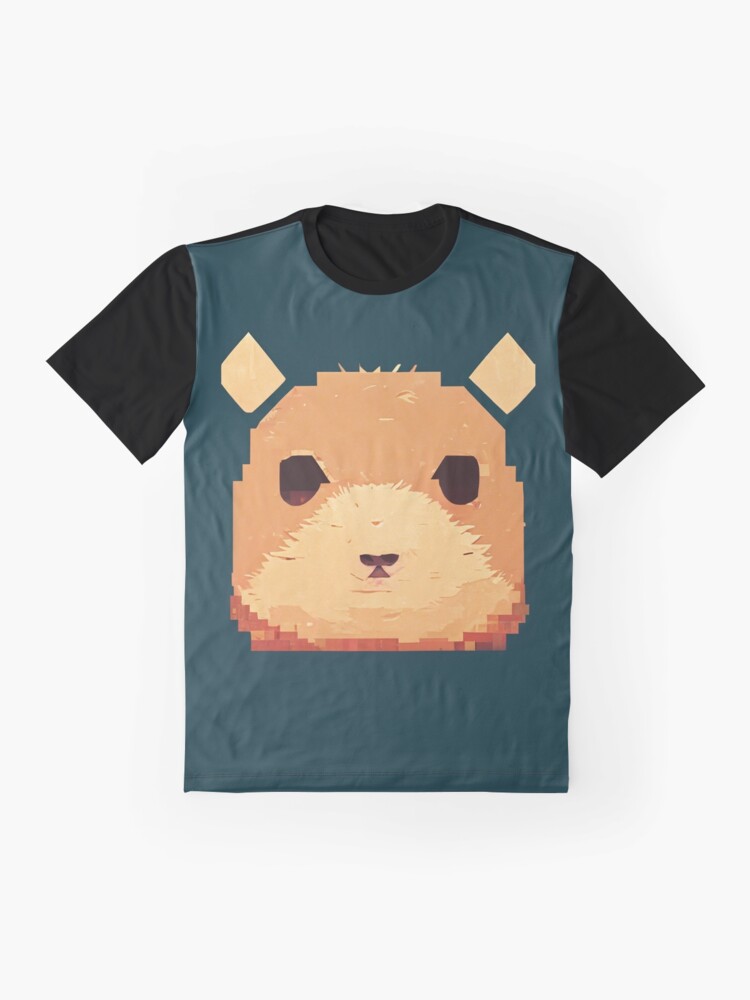 "Pixel Capybara Face | Capybara Pixel Art" T-shirt for Sale by ...