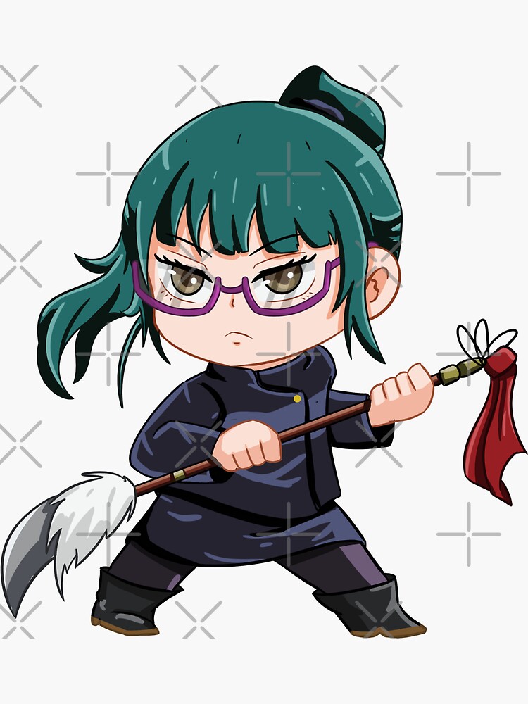 Pegatina «Maki Zenin - Jujutsu Kaisen Chibi ver» de TAKAHIRO-SHOPPU ...