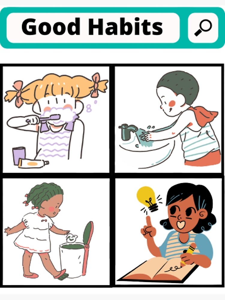 "Good habits " Poster for Sale by Chaudhary98 | Redbubble