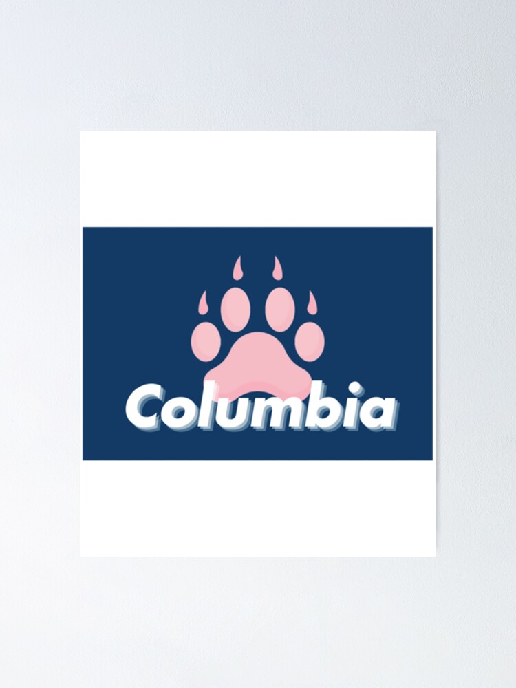 "Columbia Flag Repetition Logo " Poster for Sale by LovemadePL | Redbubble