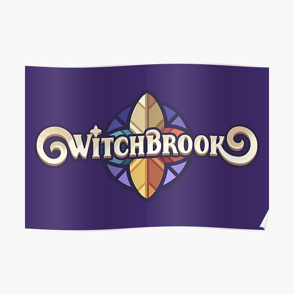 "Witchbrook Logo Design" Poster for Sale by VectorzDude | Redbubble