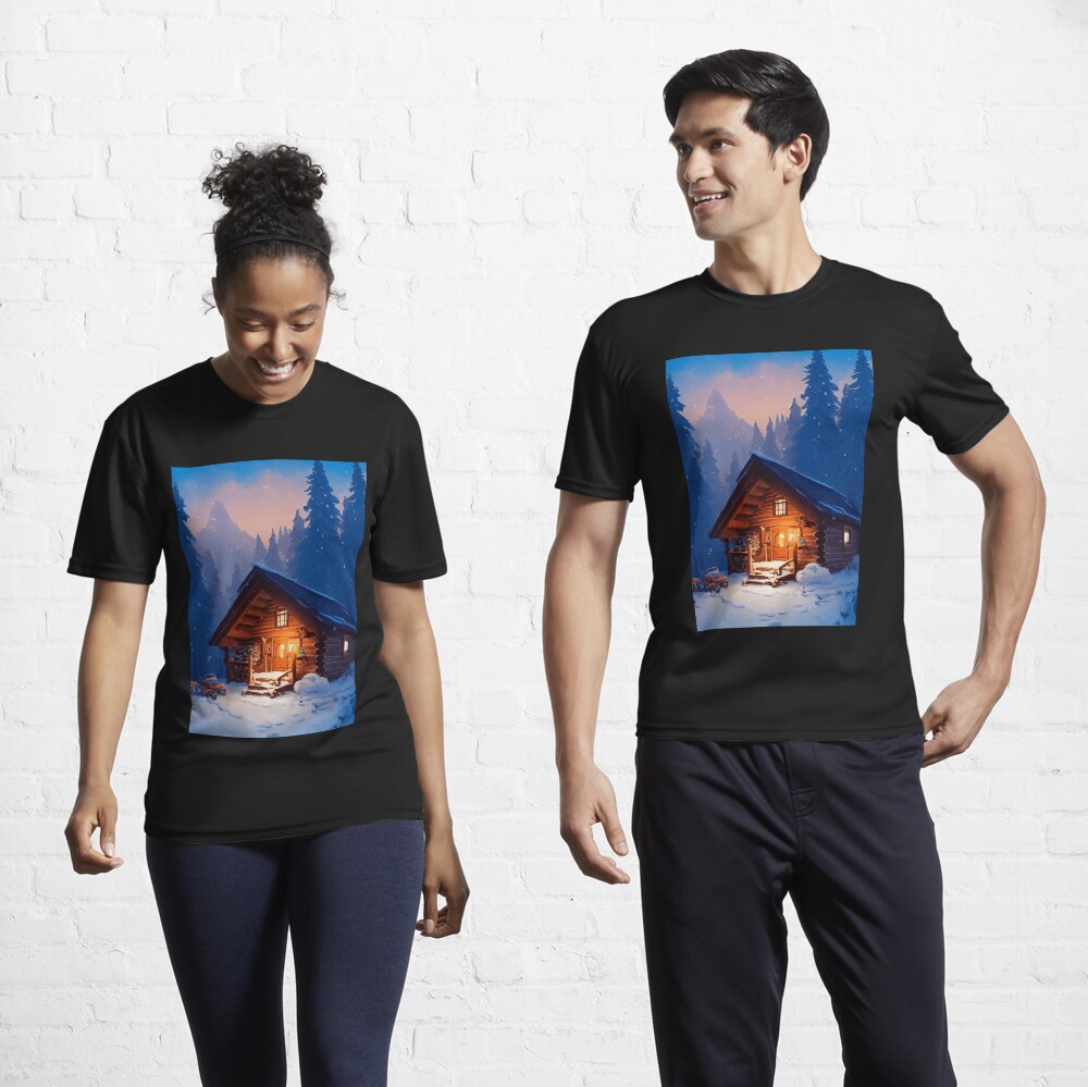 "Cozy Winter Cabin" Poster for Sale by devath | Redbubble