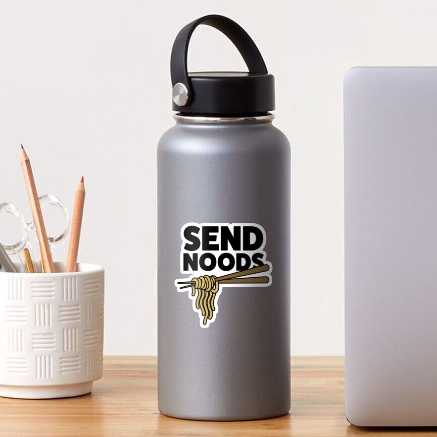 "SEND NOODS" Sticker for Sale by nordheimr | Redbubble