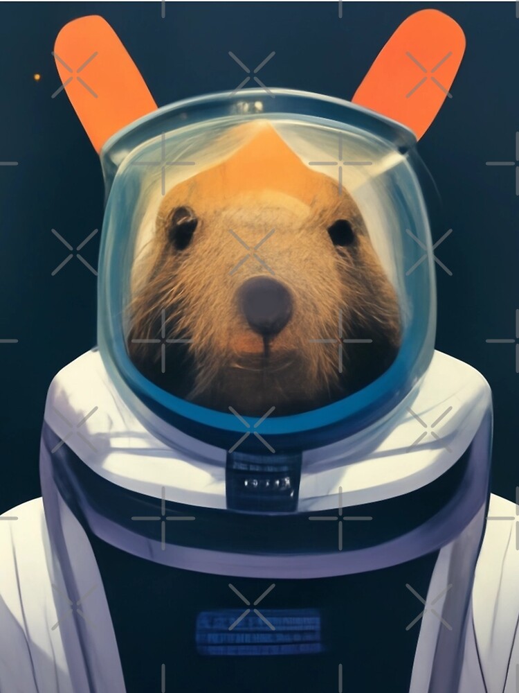 "Capybara Spaceman | Capybara Astronaut | Retro, Pop-art" T-shirt for ...