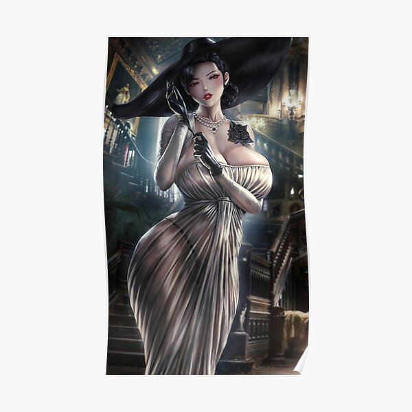 Póster «Alcina Lady Dimitrescu (Resident Evil 8 Village REVIII RE8 Sexy Lascivo Pechugona Tetas ...