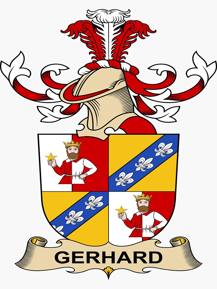 "Gerhard" Sticker for Sale by HaroldHeraldry | Redbubble