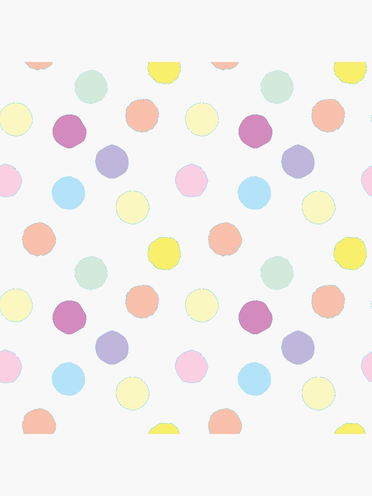 "Colored Dots" Sticker for Sale by Self-Imprvmnt | Redbubble