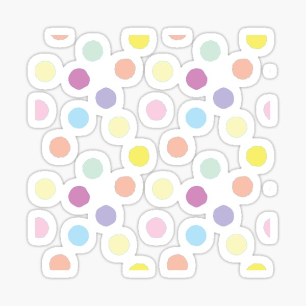 "Colored Dots" Sticker for Sale by Self-Imprvmnt | Redbubble